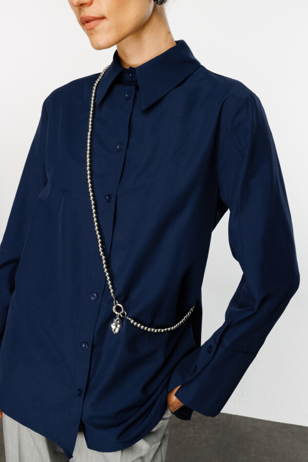 KUAD - Kadın Giyim - AKSESUAR - Gümüş Crossbody Kolye